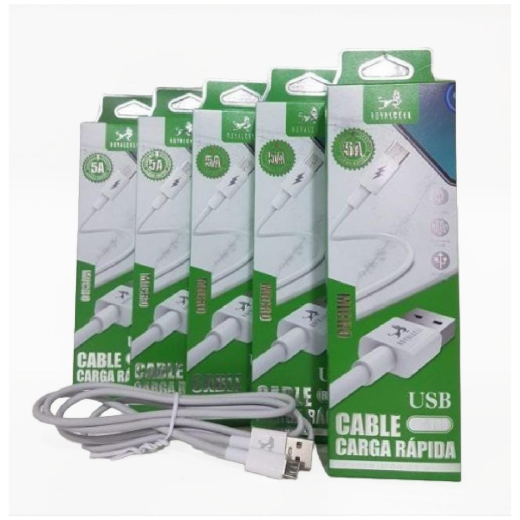 CABLE DE DATOS MICRO USB 5A ROYALCELL RC-Y00 - OKEY