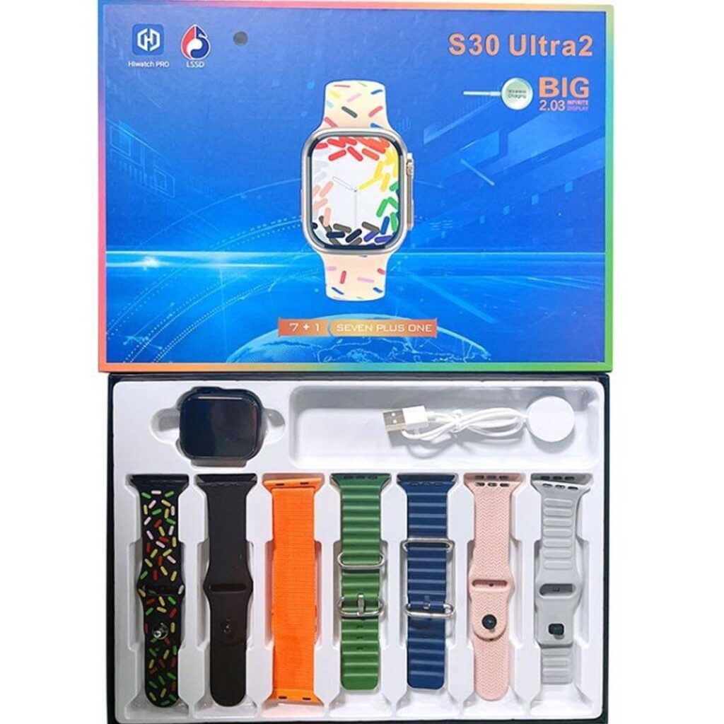 SMARTWATCH RELOJ S30 ULTRA2 7 MALLAS - OKEY